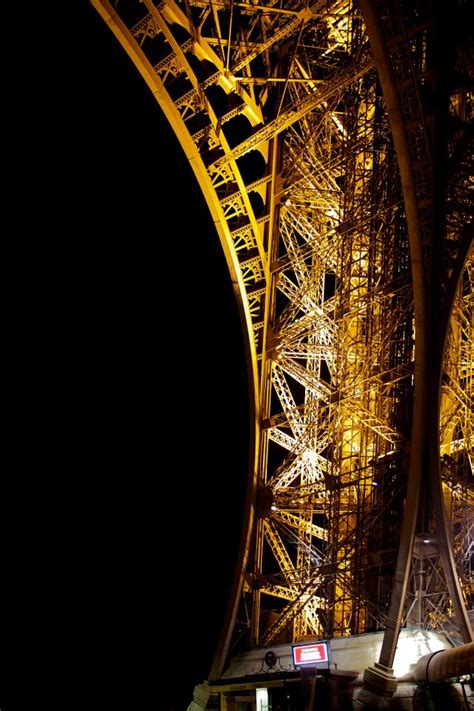 Eiffel Tower Pillar At Night Duncan Co