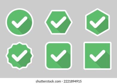 Set Check Mark Icon D Render Stock Illustration Shutterstock