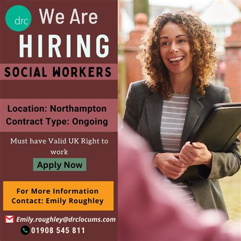 I Am On The Lookout For Social Workers In And Around Northampton For A
