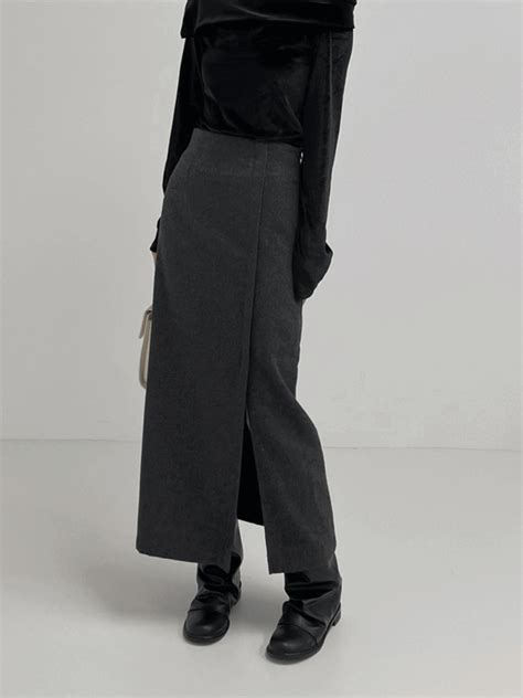 인챈트미 히든 울 슬릿 스커트 3c