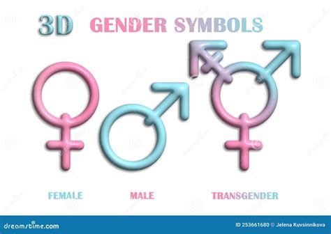 Transgender Icons Cartoon Vector 34278679