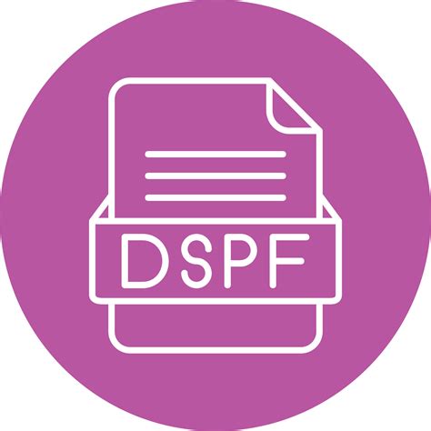 Dspf File Format Vector Icon 29699799 Vector Art At Vecteezy