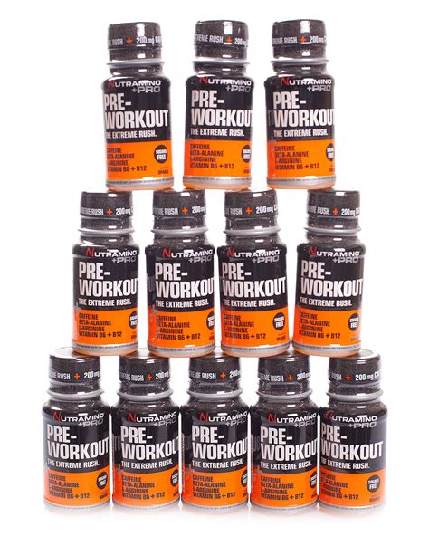 Nutramino +Pro Pre-Workout Shot Orange 60ml – 12 stk - Tights.no