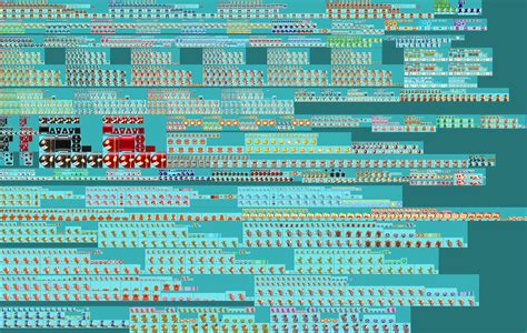 The Spriters Resource Full Sheet View Mario Customs Super Mario