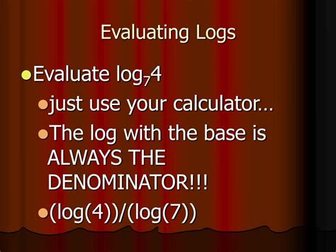 PPT Law Of Logarithms PowerPoint Presentation Free Download ID 4209770