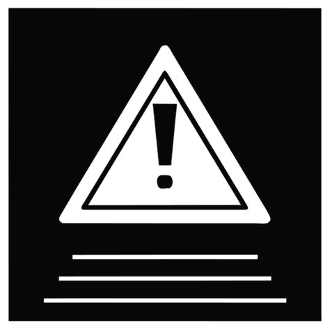 premium vector caution signs icon