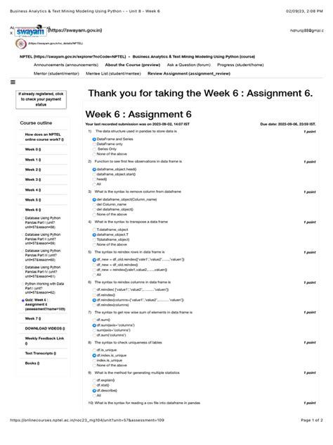 Assignement 6 Pdf Database Index Computer Data