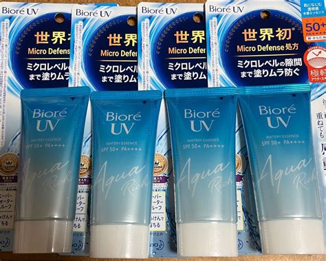 ビオレuvアクアリッチ ウォー タリー エッセンス 日焼け止め 50g 4本｜paypayフリマ