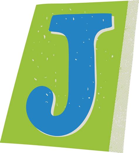Letter J Magazine Cut Out Element Vector Art At Vecteezy