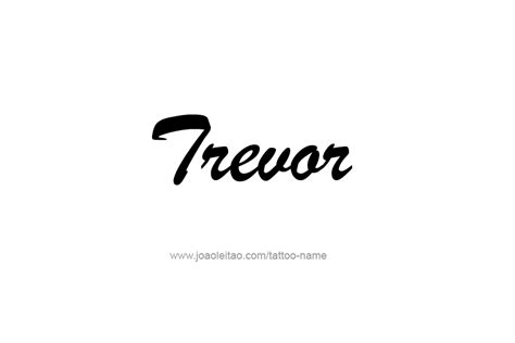 Trevor Name Tattoo Designs