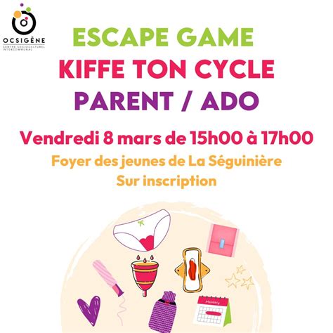 Escape Game Kiffe ton cycle Réseau Parentalité 49