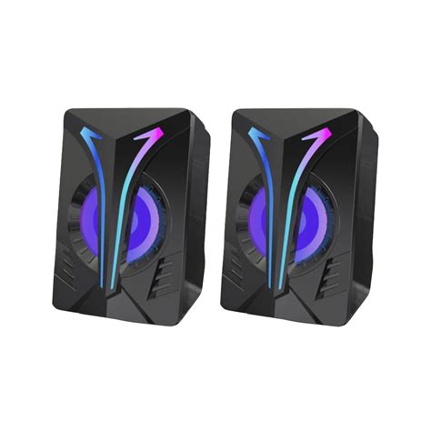 Coslus 1 Pair Usb Powered Stereo Speakers Tabletop Computer Speakers