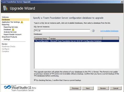 Upgrade TFS 2005 To TFS11 Beta Advanced Product Delivery