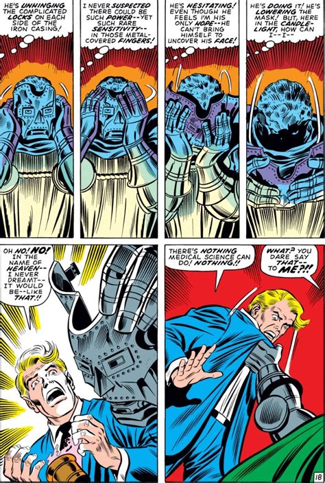 Doctor Doom Unmasked Victor Von Dooms Scarred Face In Marvel Comics