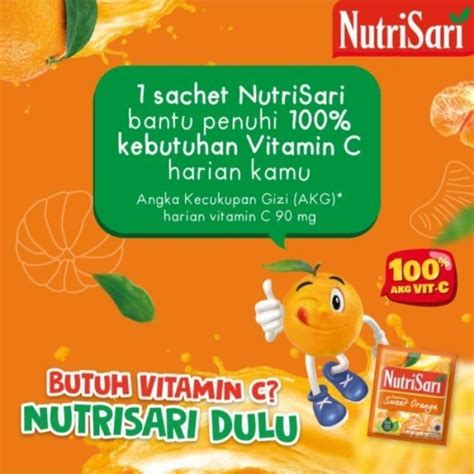 Promo Nutrisari Minuman Serbuk Rasa Markisa Sachet 14 Gr Kemasan