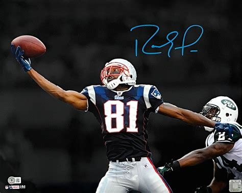 Randy Moss New England Patriots Signed One Handed Catch Spotlight 16x2 Super Sports Center