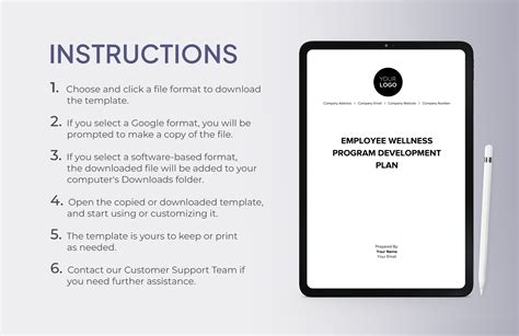 Employee Wellness Program Development Plan Template In Word Pdf