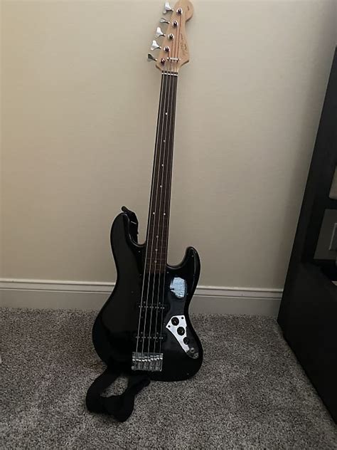 Custom Fretless Fender Squire Jazz Bass 5 String Reverb