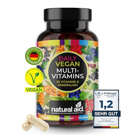 Vitamin Kapseln Natural Aid Multivitamin Kapseln 100 Vegan 2024 Die