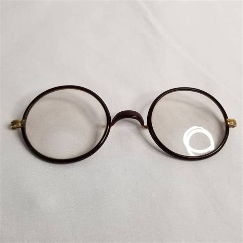 Antique Round Gold Filled Shuron Windsor Style Celluloid Eyeglass