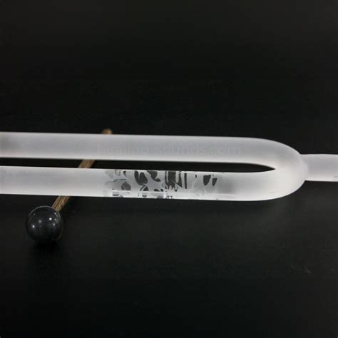 432 Hz Frosted Quartz Crystal Tuning Fork For Sale