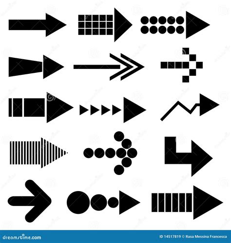 Set Of Arrow Icons Illustration 14517819 Megapixl