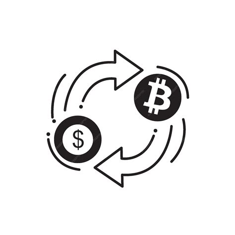 Premium Vector Dollar To Bitcoin Conversion Illustration