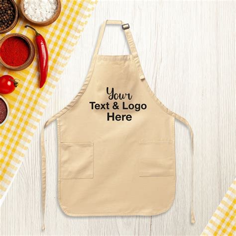 Custom Logo Apron Personalized Apron With Pockets Logo Apron Men