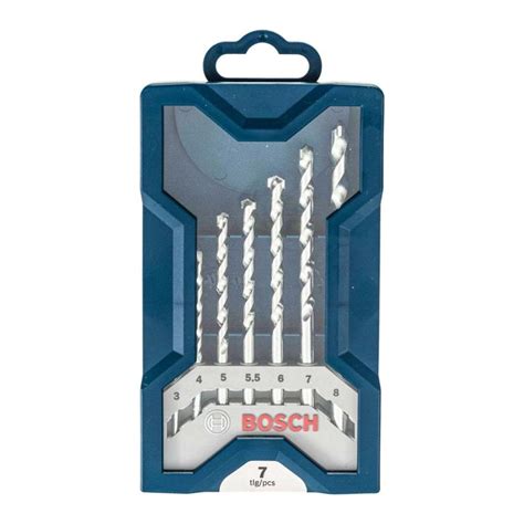 Jogo de Brocas Mini X Line para Alvenaria 3 a 8mm 7 Peças BOSCH