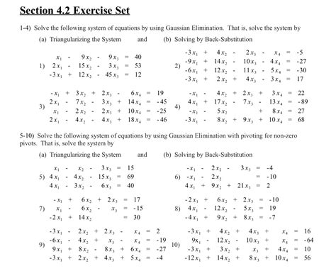 Solved Section 4 2 ﻿exercise Set1 4 ﻿solve The Following