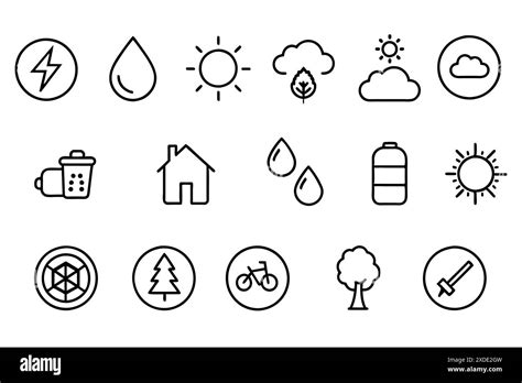 Set World Environment Vector Illustration Stock Vector Image And Art Alamy