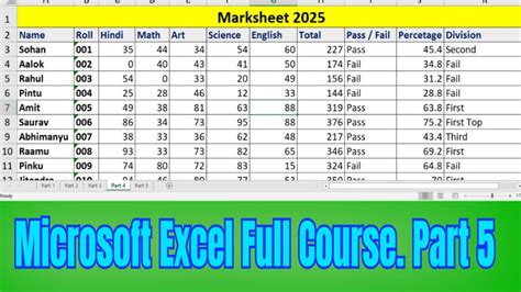Msexcel Part 5 Educationeditexceltricks Youtube