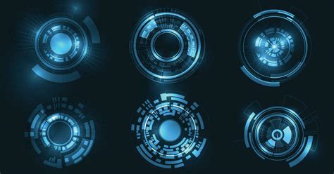 Circle Technology Set Vector Art At Vecteezy