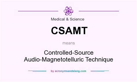 csamt controlled source audio magnetotelluric technique in medical