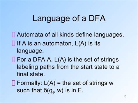 Dfa Basics