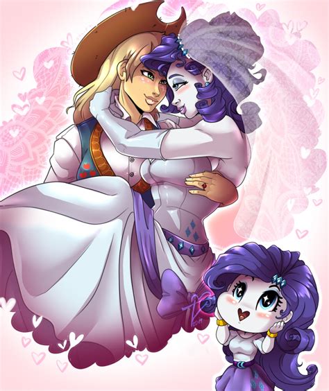 Rarity And Applejack Love