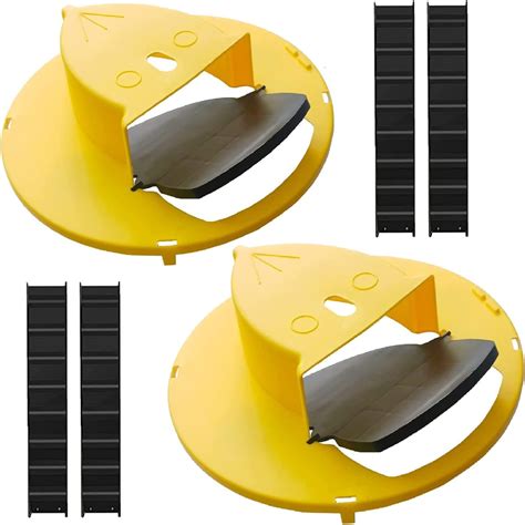 Amazon.com : Pack 2 Bucket Lid Mouse Rat Trap, Mouse Catching Tool, Trap Door Style, Multi Catch ...