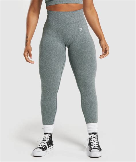 Gymshark Lift Contour Seamless Leggings Blackblack Marl Gymshark