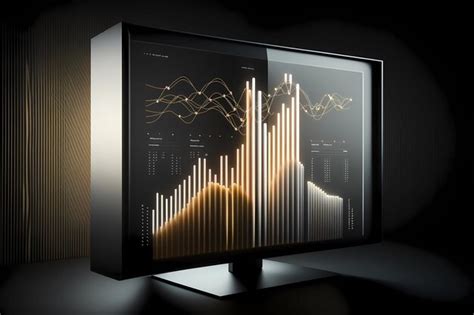 Premium Ai Image Computer Screen Displaying Multiple Financial