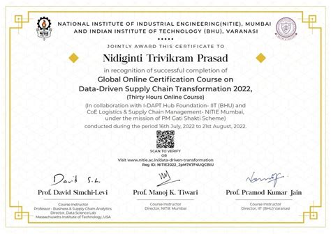 Trivikram Prasad Nidiginti On Linkedin Nitiemumbai
