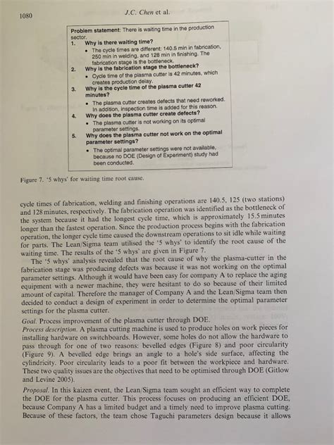 Solved 15 In The First Kaizen Event What Was The Problem Chegg Com