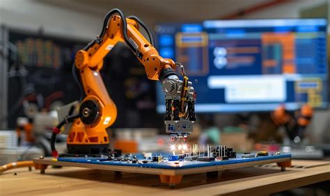 Cinematic Documentary Photography Of An Arduino Robot Premium Ai