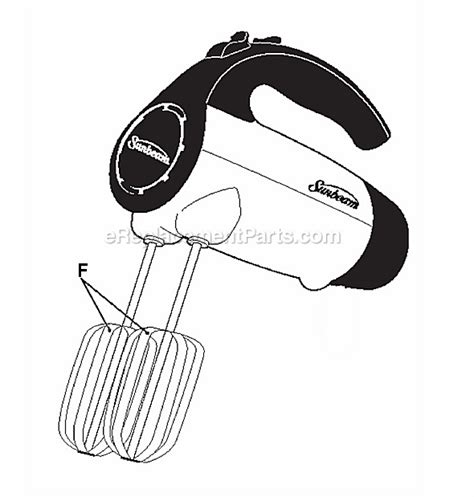 Oster 2524 6 Speed Hand Mixer Oem Replacement Parts From