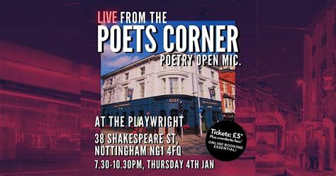Live From The Poets Corner At The Playwright Playwright Nottingham 4