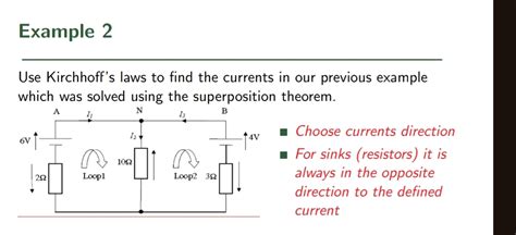 Solved Example 2Use Kirchhoff S Laws To Find The Currents In Chegg