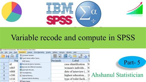 Variable Recode And Compute In Spss Bangla Tutorial For Beginners Part 5 Youtube