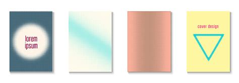 하프톤 패턴 세트 단순한 모양의 현대 기술 기하학적 프레임이 있는 플랫 초대장 라인 전단지 미니멀리스트 책 포스터 기하학적 그래픽 커버 트렌디한 하프톤 패턴 벡터에 대한