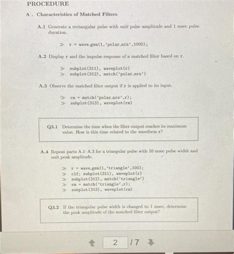 Solved 31 Generate A 10 Mple Binary Sequence And A Waveform