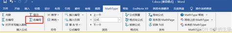 word中使用mathtype编辑公式并编号 word公式后面加编号 csdn博客