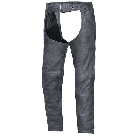 Gray Jean Pocket Leather Chaps Hudson Leather